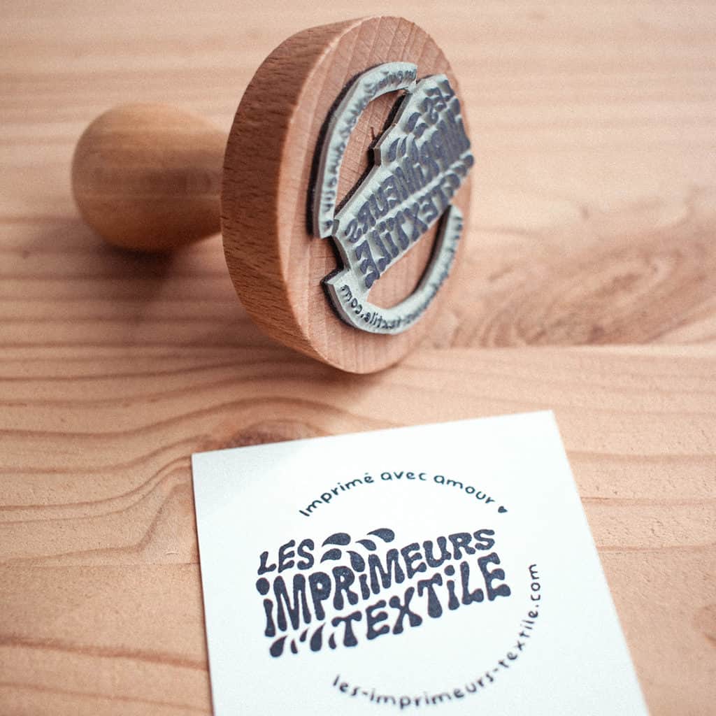 Tampon textile pour tissus, vêtements, étiquettes & sacs
